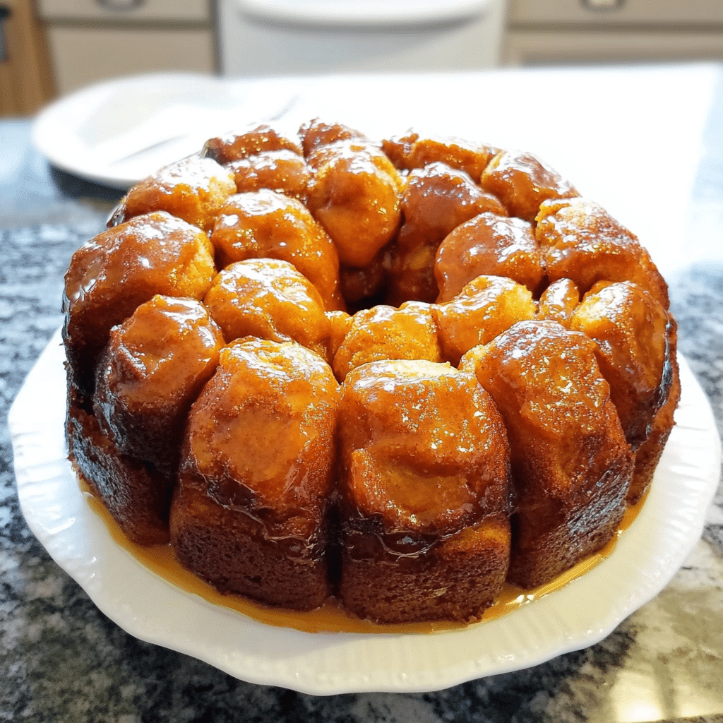 Maple Pumpkin Monkey Bread Recipe - katyrecipes.com