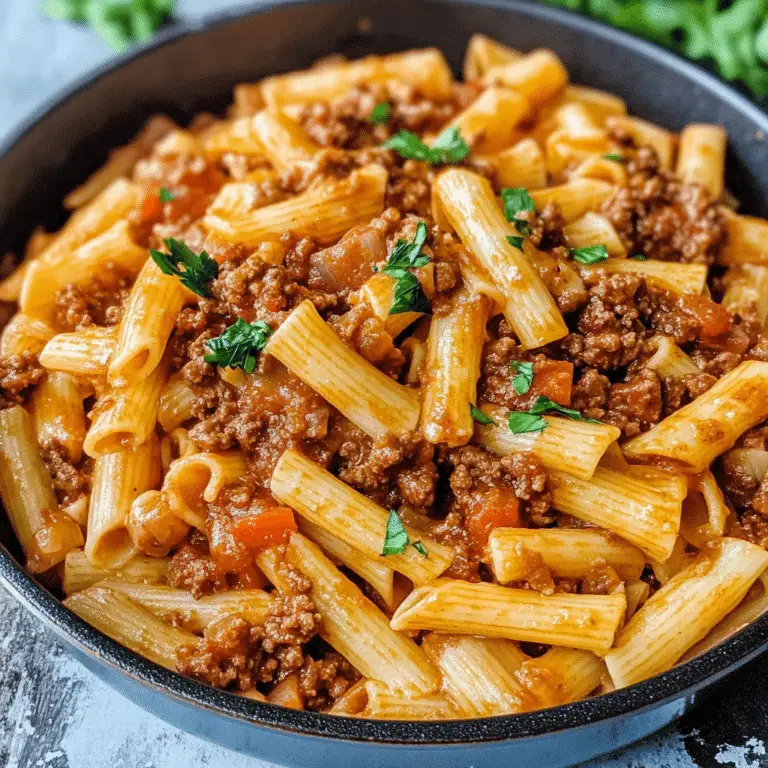 One Pot Beef Ragu Pasta Recipe - katyrecipes.com