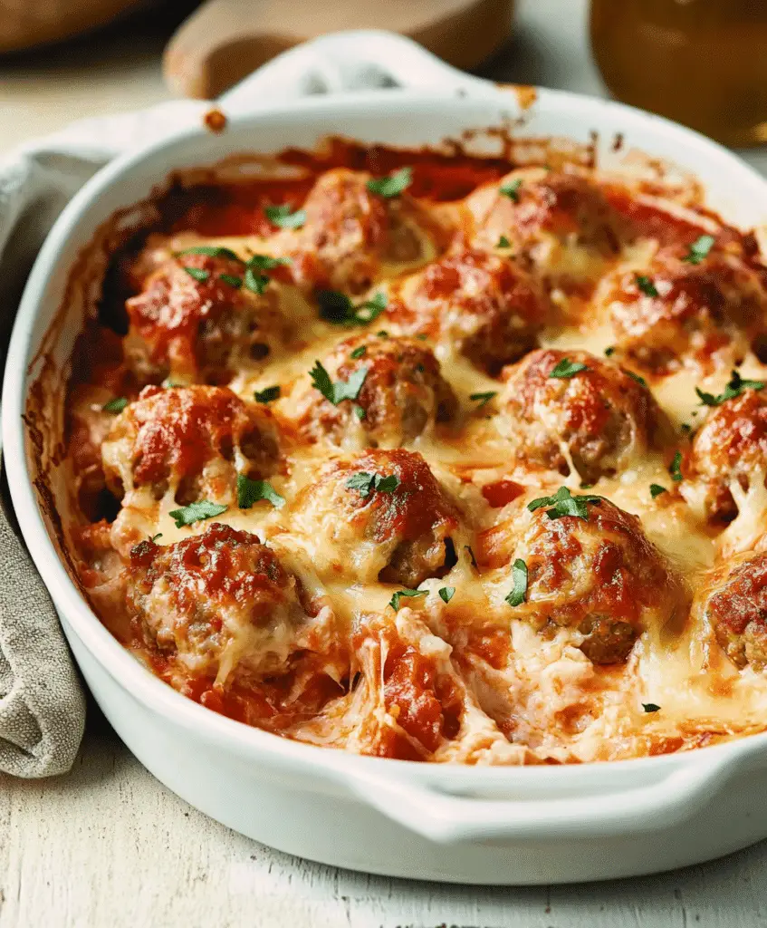 Meatball Casserole Recipe - katyrecipes.com
