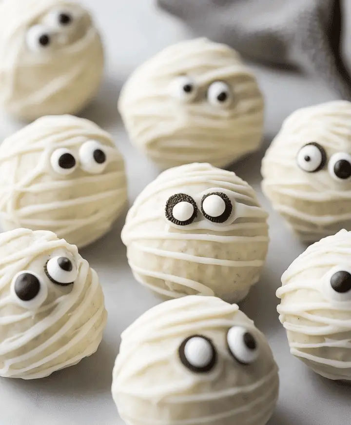 Mummy Oreo Balls Recipe - katyrecipes.com