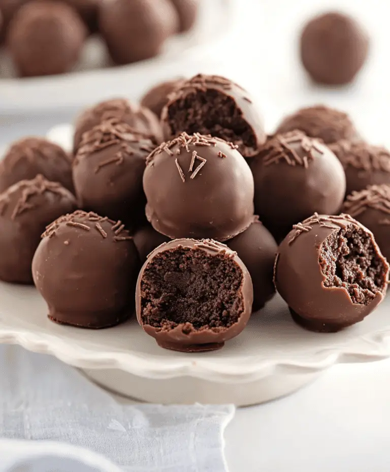 Easy Brownie Truffles Recipe - katyrecipes.com