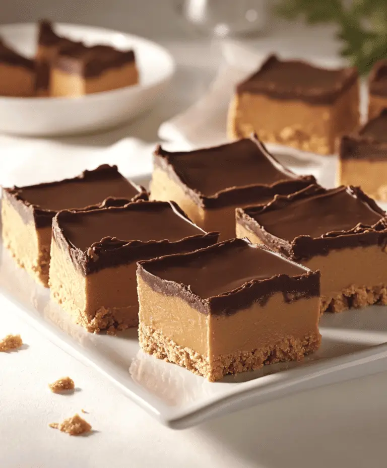 No-bake Peanut Butter Buckeye Bars Recipe - katyrecipes.com