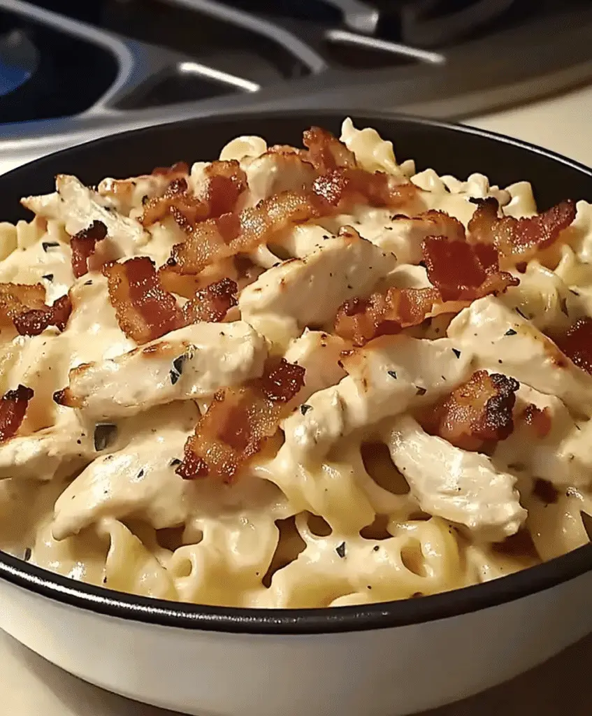 Chicken Bacon Ranch Pasta Recipe - katyrecipes.com