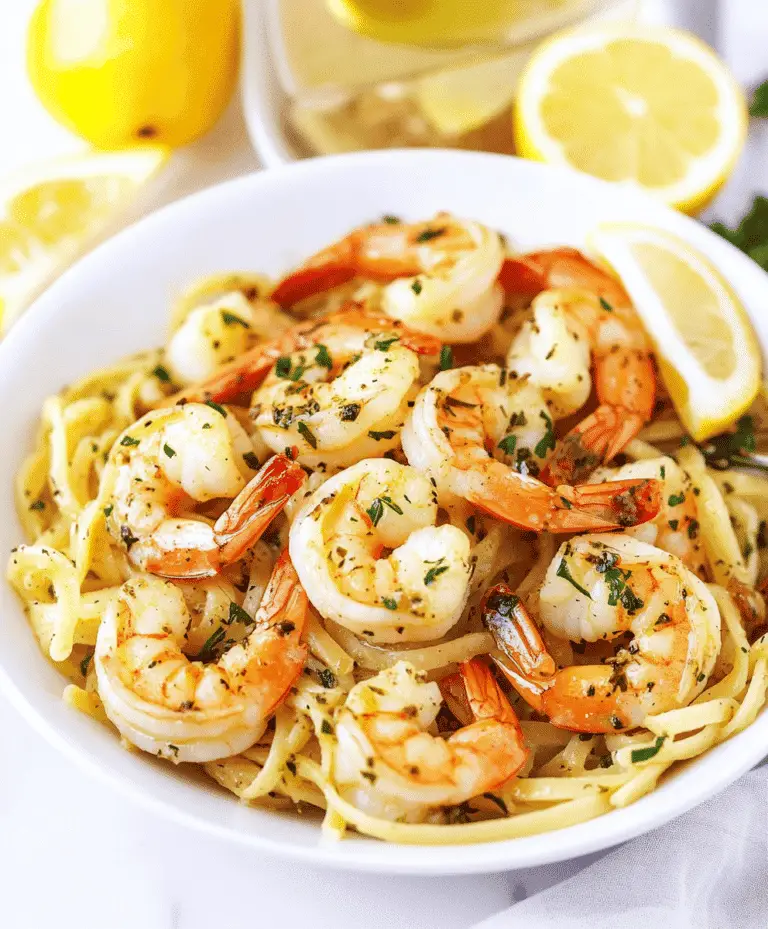 Garlic Butter Shrimp Scampi Recipe - katyrecipes.com