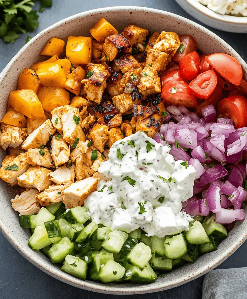 Chicken Gyro Bowls Recipe - katyrecipes.com