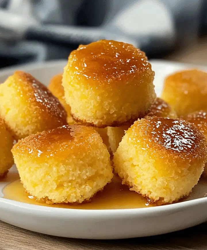 Southern-style Honey Butter Cornbread Poppers Recipe - katyrecipes.com